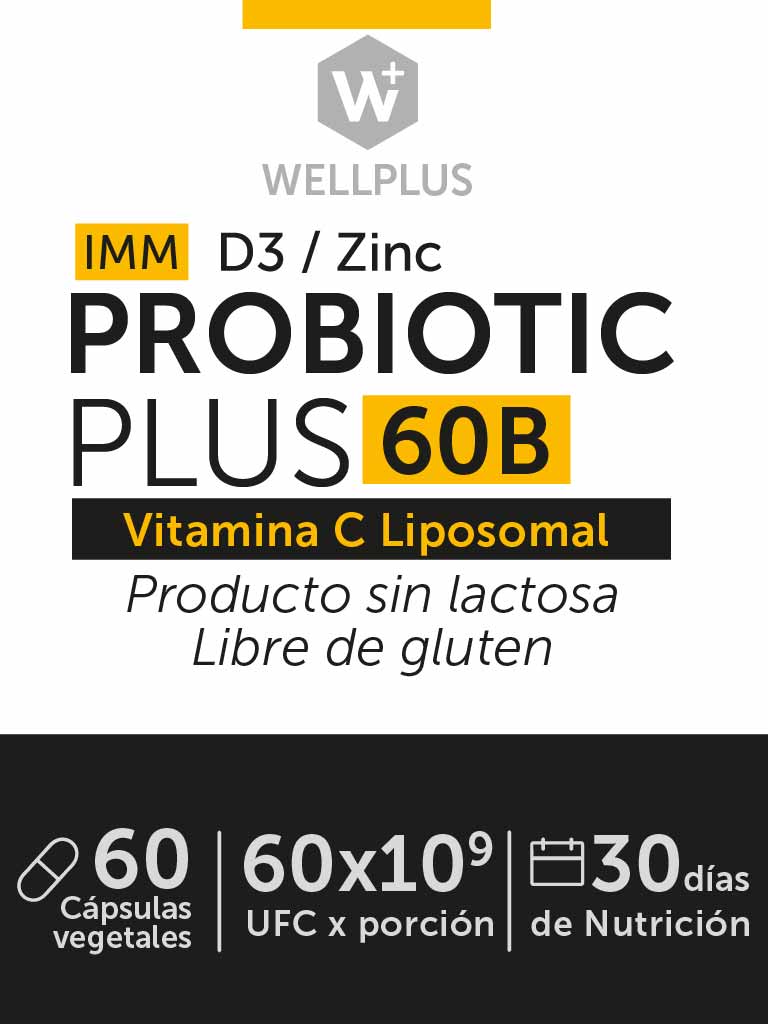 probiotic plus 60 b, 60 cap, wellplus – chilebefree