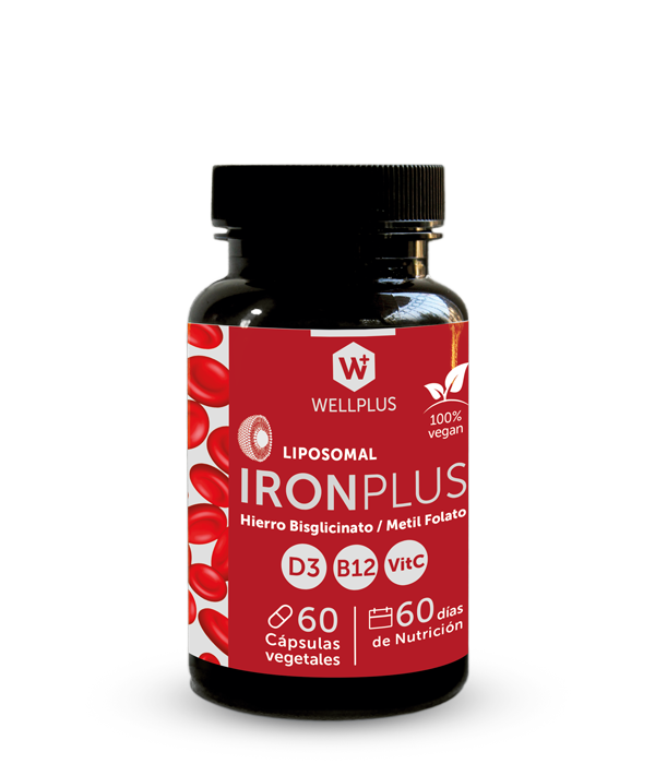 Iron Plus Hierro, 60 capsulas, wellplus – chilebefree